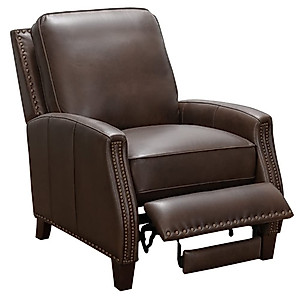 BarcaLounger Melrose Transitional Recliner Lounge Chair with footrest Extension 7-3155 in Ashford Walnut All Leather 5625-87 - Curbside Delivery