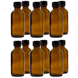 Premium Life LB165-2 Boston Round Bottles, 2 oz. (Pack of 12)