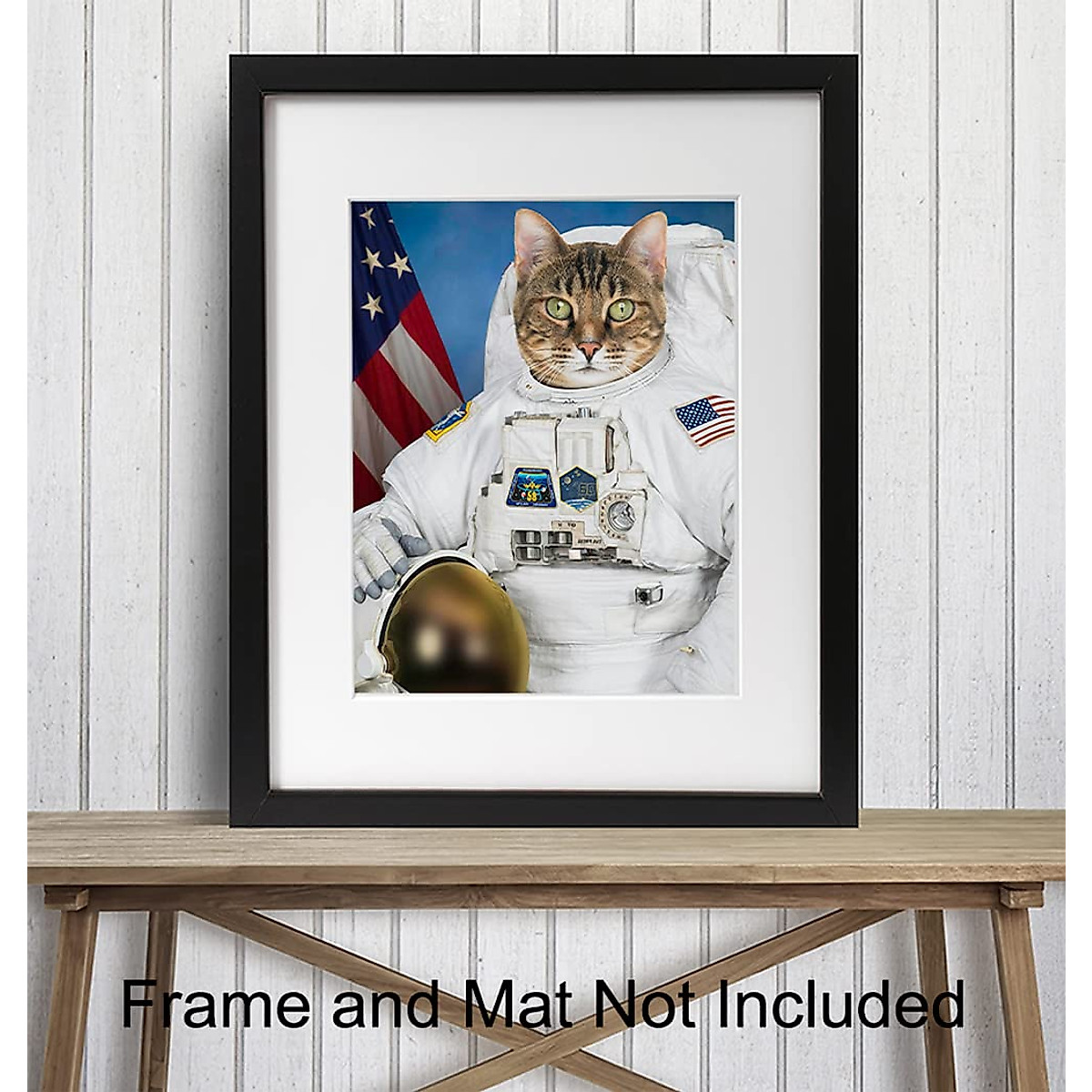 Cat Astronaut - Cat Wall Decor - Astronaut Decor - Space Wall Decor - Space Wall Art - NASA Wall Decor - Funny Cat Wall Art Poster - Cute Cat Home Decor - Cat Themed Gifts