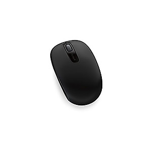 Microsoft Wireless Mobile Mouse 1850 - Black - Comfortable Right/Left Hand Use, Wireless Mouse with Nano transceiver, for PC/Laptop/Desktop, works with Mac/Windows 8/10/11 Computers