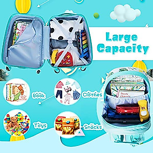 HONEY JOY 2 Pcs Kids Carry On Luggage