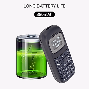 Seniors Cell Phone, Big Buttons Volume Unlocked Simple Mobile Phone, Dual Card Mini Backup Mobile Phone with Low Radiation Rate, 2G Network (Blue)