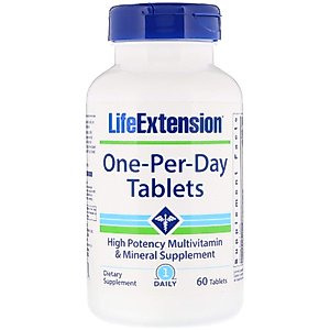 Life Extension One Per Day Tablets, 60 Count