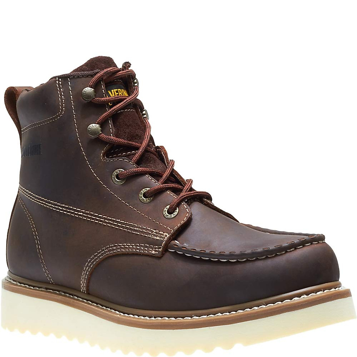 Wolverine mens Loader 6" Wedge Boot, Brown, 12 US