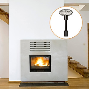 Skyflame Universal Gas Valve Key Fits 1/4" and 5/16" Gas Valve Stems, for Fire Pit and Fireplace, Flat Black - 3 Inches