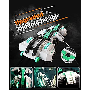 BAZADER RC Cars with LED Lights - Remote Control Car Snake 360° Roll Toys, Birthday for Kids Age 7 8 9 10 11+ Year Old, 2 Batteries 30+min, Indoor/Outdoor Toys for 6-12 yr Teen Boys