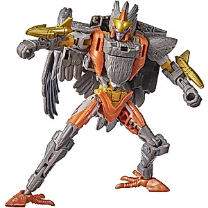 Transformers Toys Generations War for Cybertron: Kingdom Deluxe WFC-K14 Airazor Action Figure - Kids Ages 8 and Up, 5.5-inch