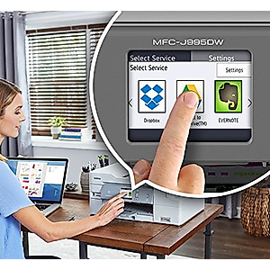 Brother MFC-J995DW INKvestmentTank Color Inkjet All-in-One Printer with Mobile Device and Duplex Printing, Up To 1-Year of Ink In-box, Amazon Dash Replenishment Ready