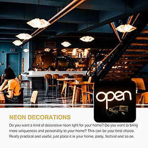 Homoyoyo LED Neon Open Sign Decorative Neon Lamp Festival Holiday Neon Light Decoration