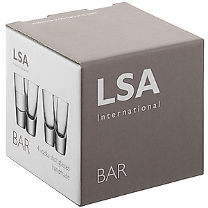 LSA International Bar Shot Glass (4 Pack), 3.4 fl. oz., Clear