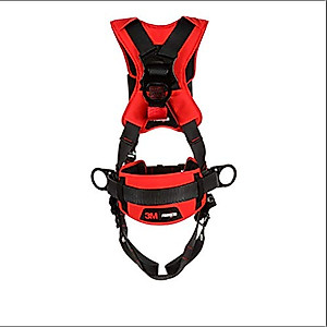 3M Protecta Medium - Large Comfort Construction Style Full Body Positioning Harness With Easy-Link Web Adapter, Auto-Resetting Lanyard Keeper And Impact Indicator