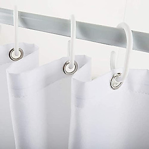 Spa Shower Curtain, Meditation and Picture of Bamboo Stalks Candle and Basalt Stones Theraphy Relaxing Shower Curtains, Cloth Fabric Bathroom Decor Set Bath Curtians with 12Hooks, Multicolor,72X72I