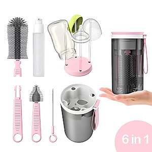 AivaToba 6-in-1 Travel Baby Bottle Set for New Mom