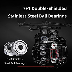 RUNCL Heroism Fishing Baitcasting Reels, 17.64LB Carbon Fiber Baitcasters, 7.3:1 Gear Ratio, 12 Levels Magnet Brake System, 7+1 BB, New Compact Design High-tech Innovation with Fish Bite Alarm System