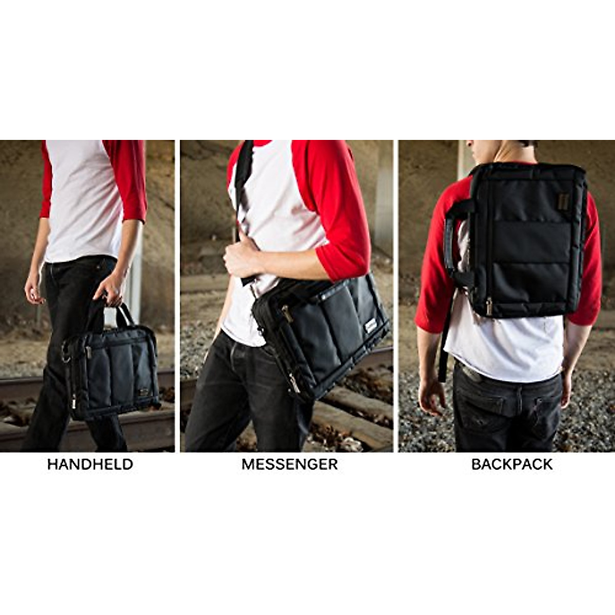 Onyx 3-in-1 Convertible Laptop Bag 15-inch for Yoga 14" 700, 3 14, ThinkPad 14, Flex 3 14"