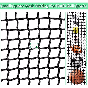 IUZEAI 10x10ft Golf Netting High Impact Golf Practice Net(NET ONLY), Golf Sports Netting Barrier Nets, Heavy Duty Nylon Netting Material Golf Hitting Nets(NET ONLY)