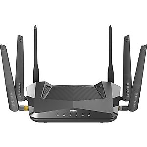 D-Link DIR-X5460 EXO AX5400 Wi-Fi 6 Router with Gigabit Ethernet Ports, MU-MIMO, Band Steering, 1024 QAM, OFDMA, WPA3, Firewall, Parental Controls and Speedtest. Works with Alexa/Gooogle Assistant.