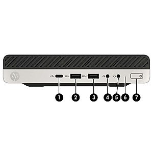 HP EliteDesk 705 G4 Mini Desktop Computer, AMD Quad-Core Ryzen 5 Pro 2400GE 3.2GHz, 8GB RAM, 256GB SSD, Windows 10 Pro (Renewed)