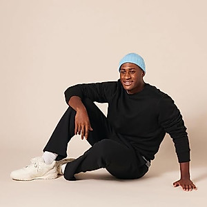 Amazon Essentials Men's Fleece Crewneck Sweatshirt - Black, Large (Available in Big & Tall Sizes)