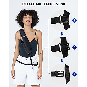 WATERFLY Sports Crossbody Sling Backpack Sling Bag Chest Bag Daypack for Cycling Hiking Running Men Women