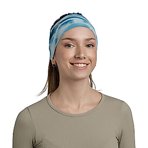 BUFF CoolNet UV Ellipse Headband, UPF 50 Sun Protection, Breathable, Cooling Hair Wrap, Versatile, Quick Dry Bandana, Newa Pool, Adult Size