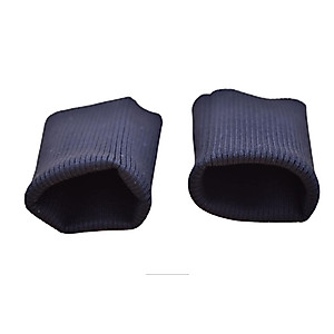 Seamless Rib Cuffs 2 * 2 Rib Knit Replacement Jacket Stripes Rib Knit Trims Cuffs 1 Pair (Black)