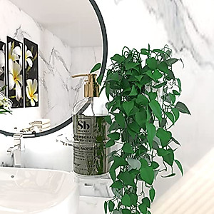 Swvzwy Acrylic Bathroom Adhesive Shelves,Shower Small Shelf,Bathroom Organizer,No Drill,Will Not Damage Bathroom Tiles, Renter Friendly Shelves (2 Pack) (Antique)