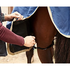 Tack Shack of Ocala Set of 2 Elastic Blanket and Sheet Leg Straps, Horse Leg Straps, Double End Snap Leg Straps, Elastic Adjustable Leg Straps