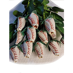Sport Roses Baseball Softball Basketball Volleyball Soccer (Baseball) (1 Rose)