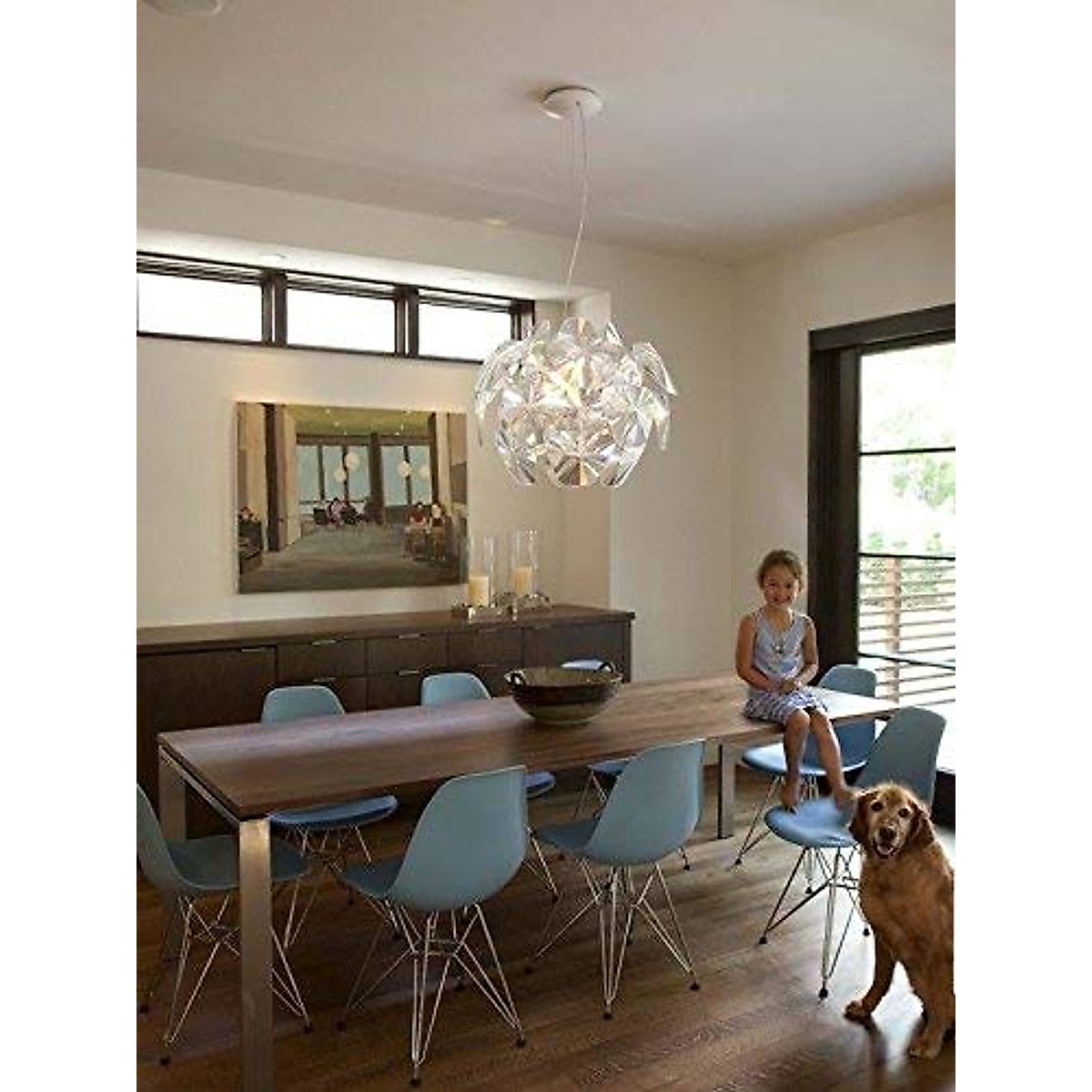 2xHome Eiffel Wire Legs and Armless Seat for Dining Room Blue Plastic Side Chair with Chrome Plated