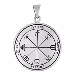 Moonlight Mysteries Sterling Silver Third Pentacle of Saturn Talisman for Evocation and Power