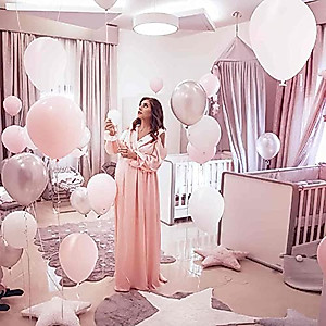PartyWoo Pastel Pink Balloons, 51 pcs 12 Inch Pink Balloons, Baby Pink Balloons for Balloon Garland Balloon Arch as Birthday Party Decorations, Wedding Decorations, Baby Shower Decorations, Pink-Q05