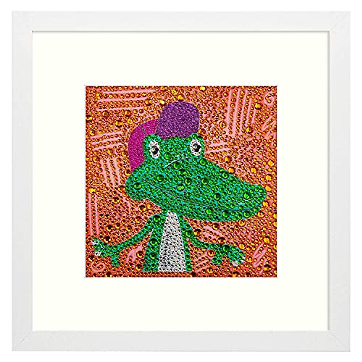 Frametory 12x12 White Picture Frame, Display Pictures 8x8 with Mat or 12 by 12 Without Mat, Square Wall Frame for Print and Diamond Painting - Wide Molding (12x12, White)