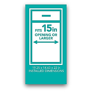 Panacea Grayline Double Trash Can Slide Out Basket Storage, Satin Nickel