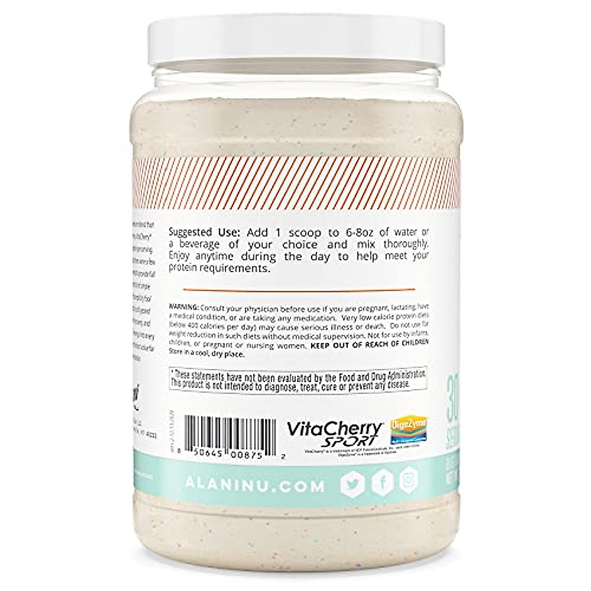 Alani Nu Whey Protein Powder, 23g of Ultra-Premium, Gluten-Free, Low Fat Blend of Fast-digesting Protein, Confetti Cake, 30 Servings