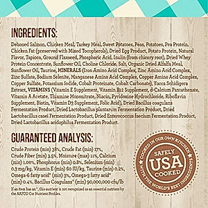 Merrick Purrfect Bistro Grain Free Natural Dry Cat Food For Adult Cats, Real Salmon And Sweet Potato Recipe - 12 lb. Bag