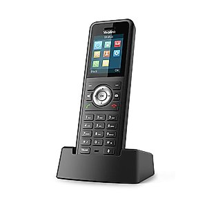 Yealink W59R Cordless Ruggedized DECT IP Phone, Base Station Not Included, 1.8-Inch Color Display, Power Adapter Included