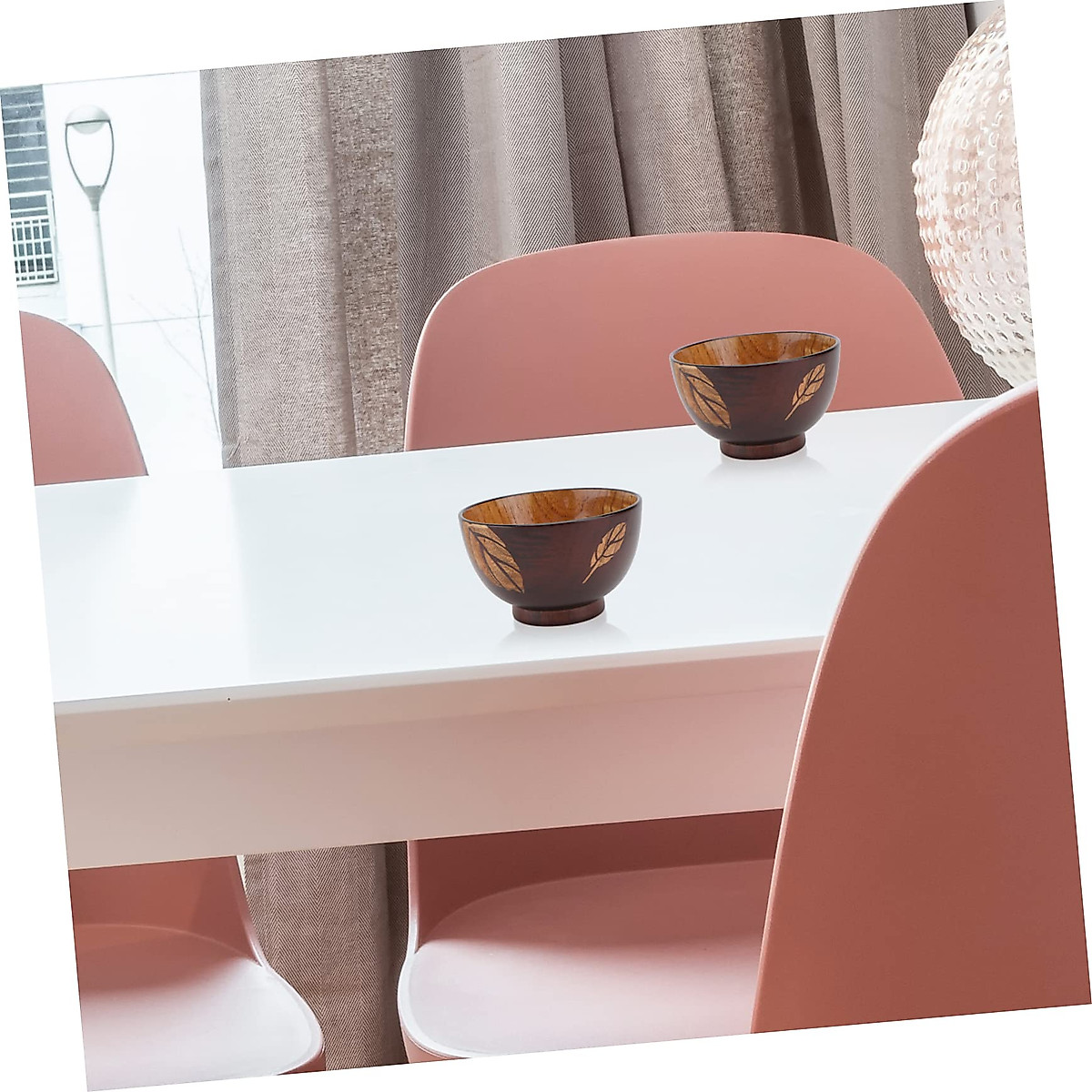 Garneck 1pc Leaves Wooden Bowl Wooden Salad Wooden Dishes Wooden Eating Bowl Wooden Bowls for Food Japanese Noodle Bowl Decorative Food Serving Bowl Japanese-style Jujube Wood Udon Noodle