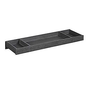 Soho Baby 43065210 Hampton Premium Changing Topper for 7-Drawer Dresser, Wire Brush Canyon Gray Finish