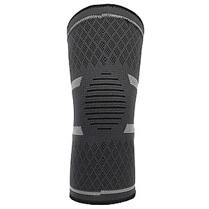 Knee Compression Sleeve, Breathable Non‑Slip Protection Knee Support Brace for Joint Pain Relief, Meniscus Tear, Arthritis, ACL, MCL, Sports, Injury Recovery, Sports (Grey)(Large)