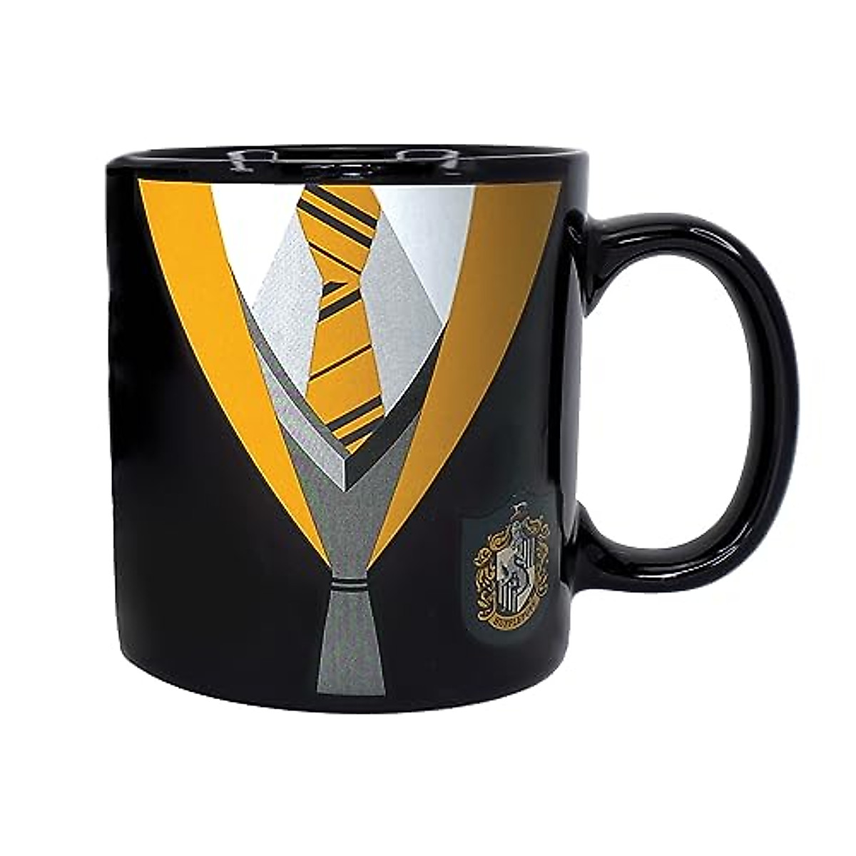 Half Moon Bay Harry Potter Mug | Colour Changing Mug Hufflepuff Uniform | Coffee Cups and Mugs Gifts for Girls | Novelty Mug & Heat Changing Mugs Merch