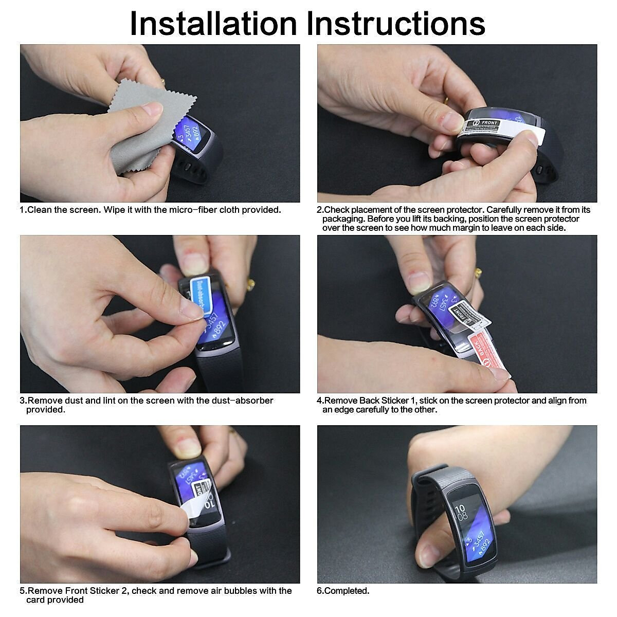 200Pcs Compatible for Tamagotchi Meets Screen Protector, Blueshaw Full Coverage PET Clear Film Compatible for Tamagotchi Meets (6 )