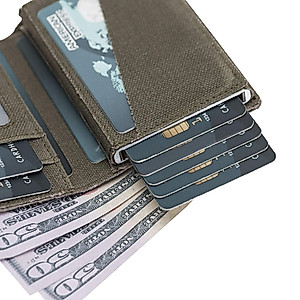 BOSANI Tactical Waterproof Canvas Mechanized Wallets (Light Green)