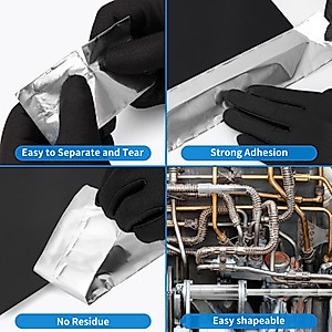 Thicker Silver Aluminum Foil Tape for Ductwork, 2-inch x 65 Feet, 3.9 mils High-Temperature Sealing & Patching, Heavy Duty HVAC Tape for Air Ducts Vents, Metal Repair, Exhaust Pipe, AC Dryer, Furnace