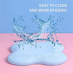 YOAHOME Yoga Knee Pad Cushion Pack of 2, Pilates Excercise Pats, Extra Workout Padding, Support for Knees, Wrists, Elbows. Eliminate Pain During Yoga or Exercise (Blue)