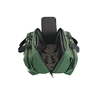 Iron Duck Oxygen Bag with Two Full Length Exterior Pockets for Class D or Jumbo D Oxygen Tank, Regulator and Related Delivery Supplies, Nylon, Black...Made in The USA!