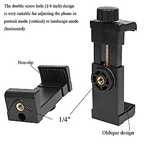 Head-Mounted Mobile Phone Holder,First-Person View Video Outdoor Live Shooting Bracket with Phone Clip(4"-7") for iPhone Samsung Smartphones and GoPro Insta360 Sony DJI Action Camera Head Mount Strap