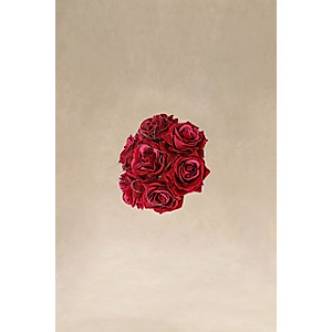 BABEYOND Floral Fascinators for Women Feather Fascinators Headband for Cocktail Tea Party (WineRed)