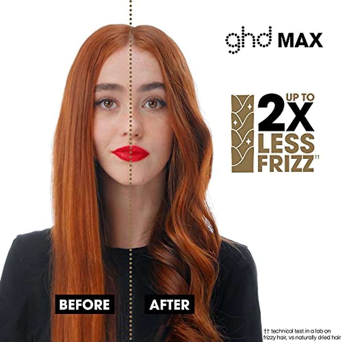 ghd Max Styler ― 2" Flat Iron Hair Straightener, Professional Wide Ceramic Plates Hair Styling Tool for Long, Thick, and Curly Hair ― Black