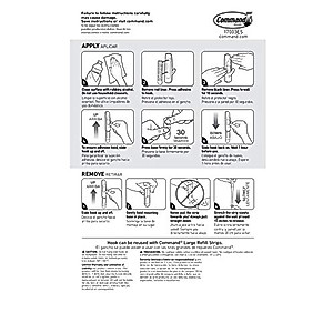 Command Large Utility Hooks, Damage Free Hanging Wall Hooks with Adhesive Strips, No Tools Wall Hooks for Hanging Decorations in Living Spaces, 7 White Hooks and 12 Command Strips